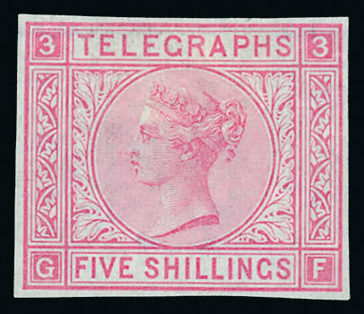 Stamp Auction - Great Britain post office telegraph stamps - The Dr ...