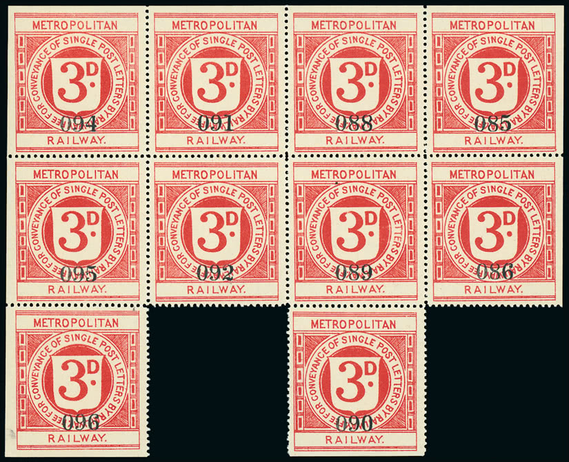 Stamp Auction - Railways: England and Wales railway stamps - The Rev ...